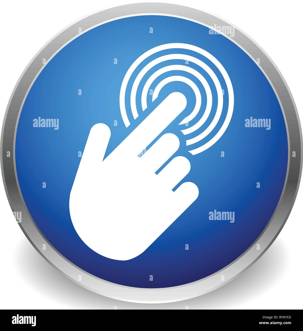 Tapping touchscreen on interface, mobile phone, icon Stock Vector Image ...