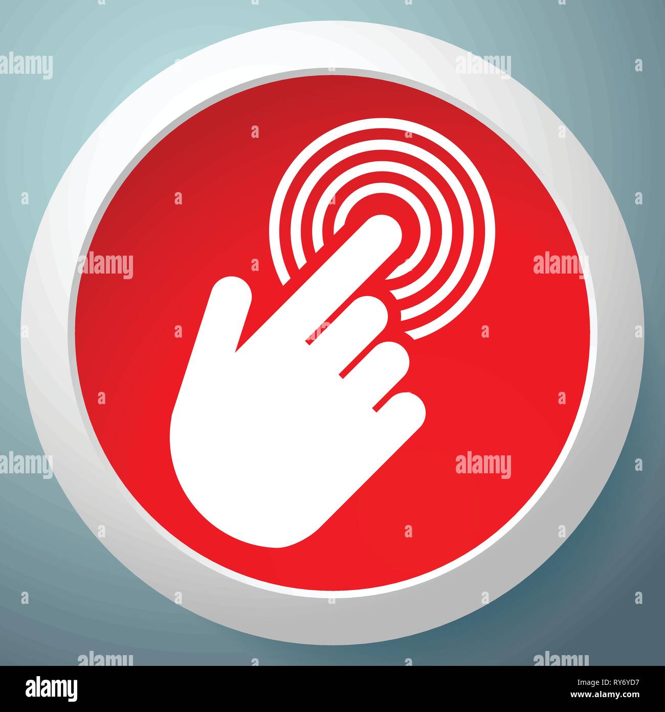 Tapping touchscreen on interface, mobile phone, icon Stock Vector Image ...