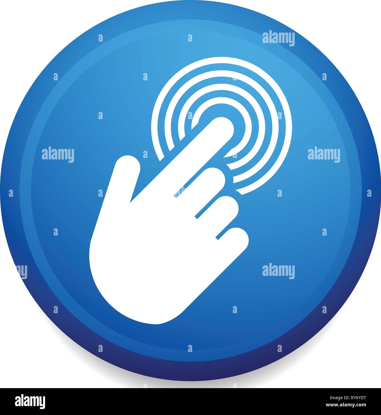 Tapping touchscreen on interface, mobile phone, icon Stock Vector Image ...
