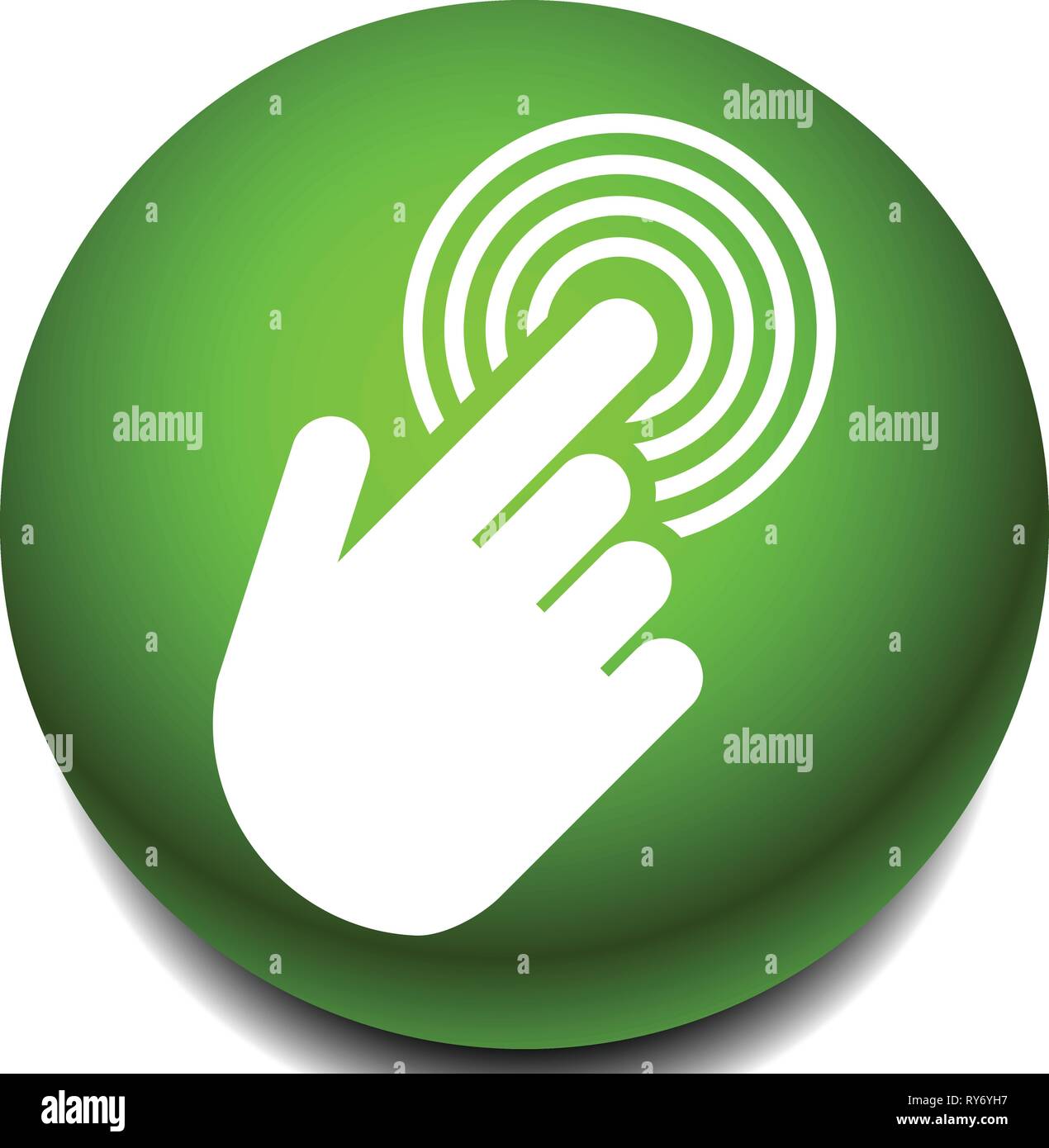 Tapping touchscreen on interface, mobile phone, icon Stock Vector Image ...