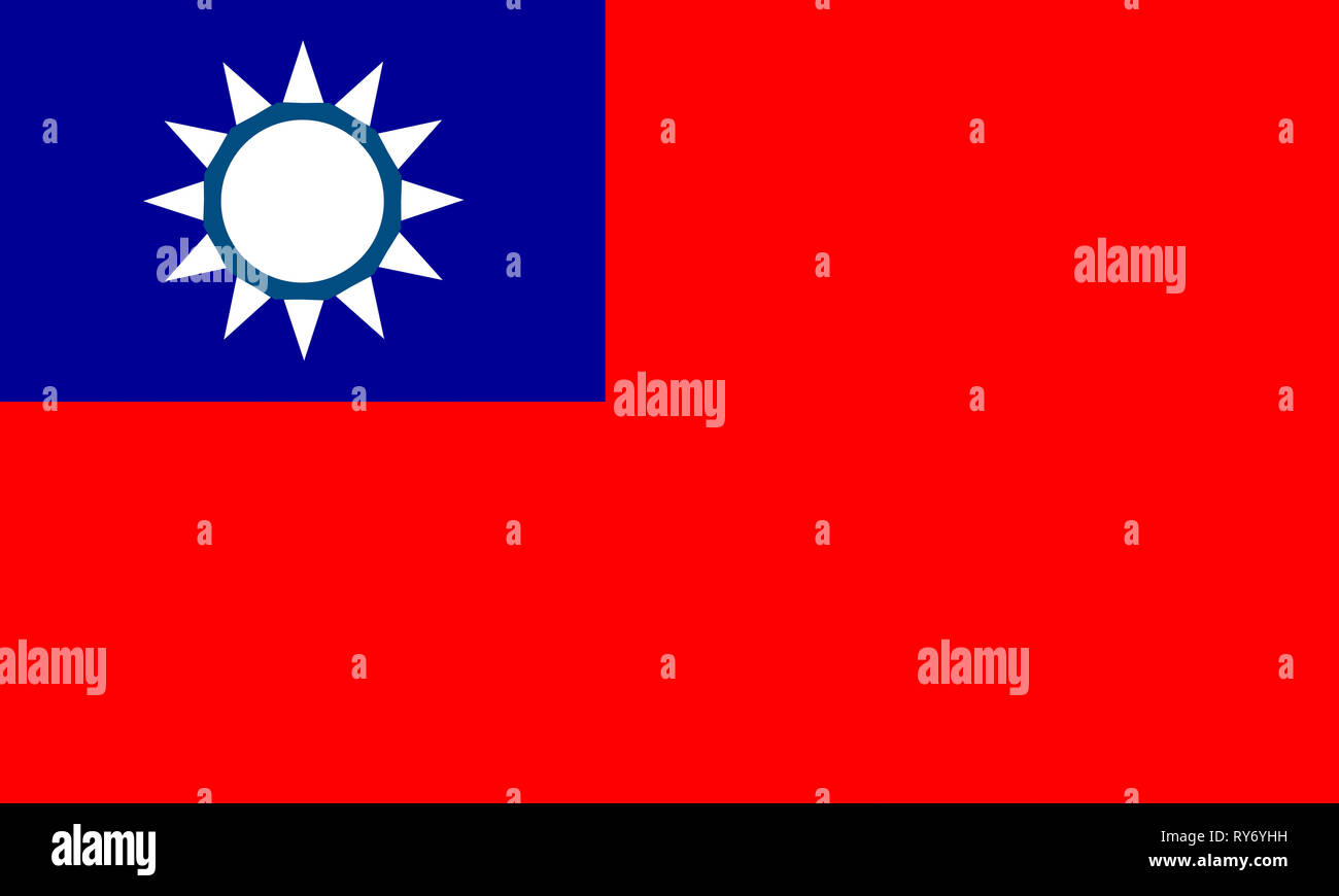Flag taiwan taiwanese banner hi-res stock photography and images - Alamy
