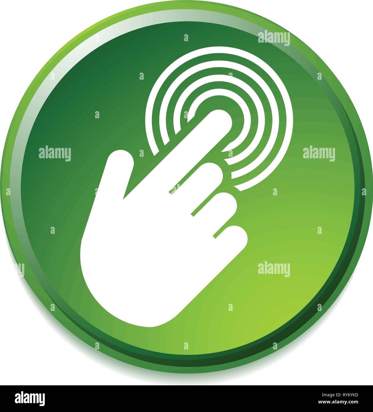 Tapping touchscreen on interface, mobile phone, icon Stock Vector Image ...