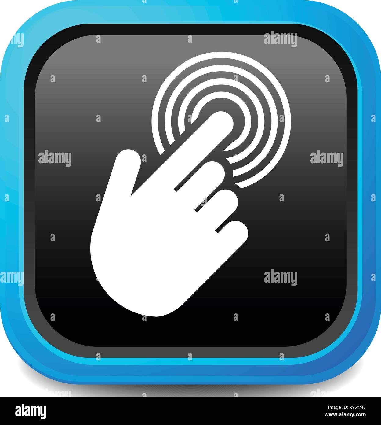 Tapping touchscreen on interface, mobile phone, icon Stock Vector Image ...