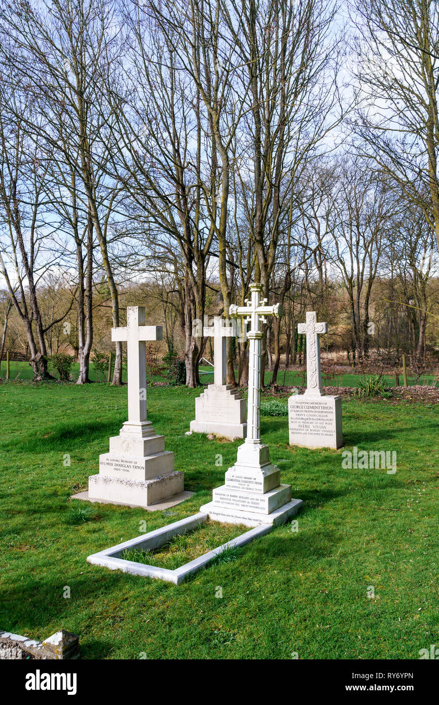 Tall stone crosses in cemetery Stock Photo - Alamy