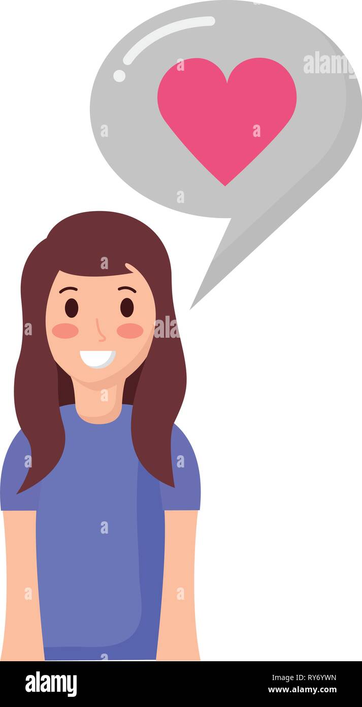 woman love speech Stock Vector Image & Art - Alamy
