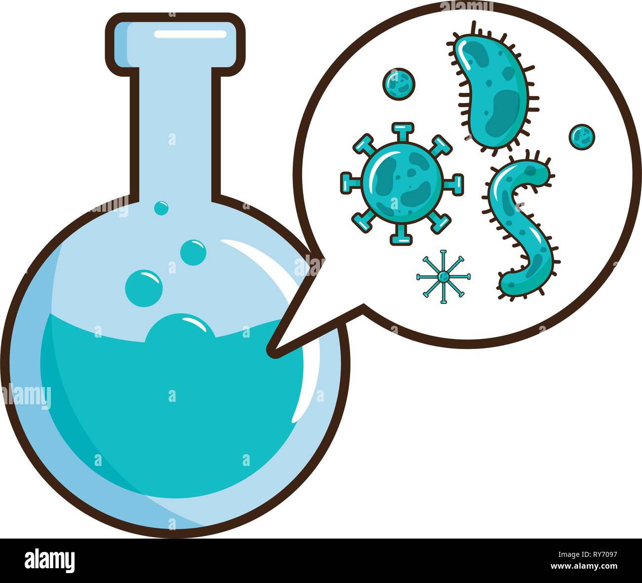 test tube virus cells science Stock Vector Image & Art - Alamy