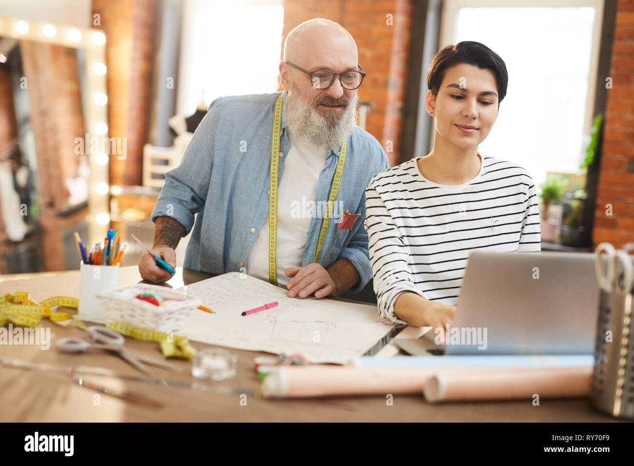 Work in studio Stock Photo - Alamy