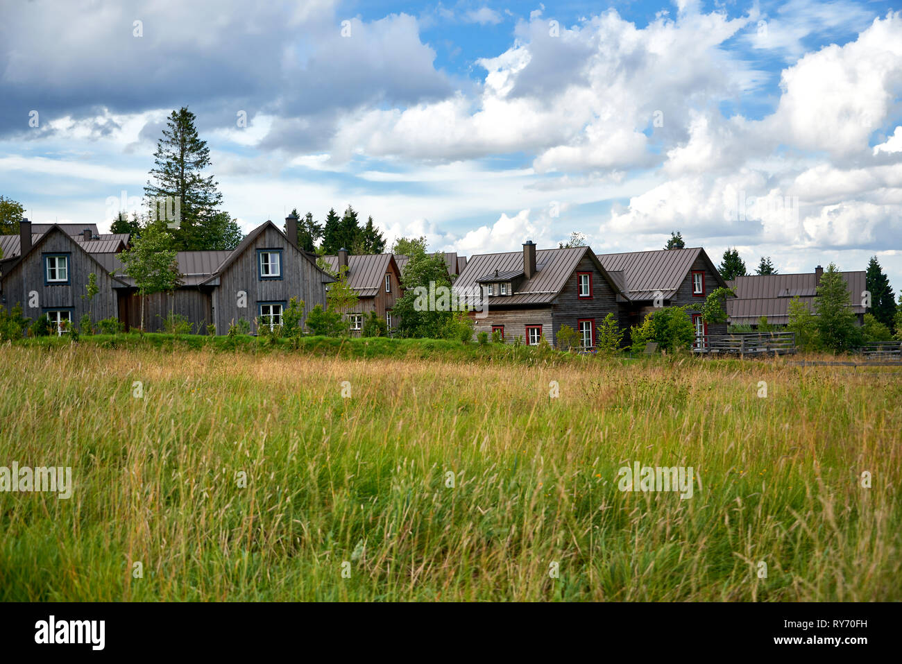 rural settlement with some houses Stock Photo - Alamy