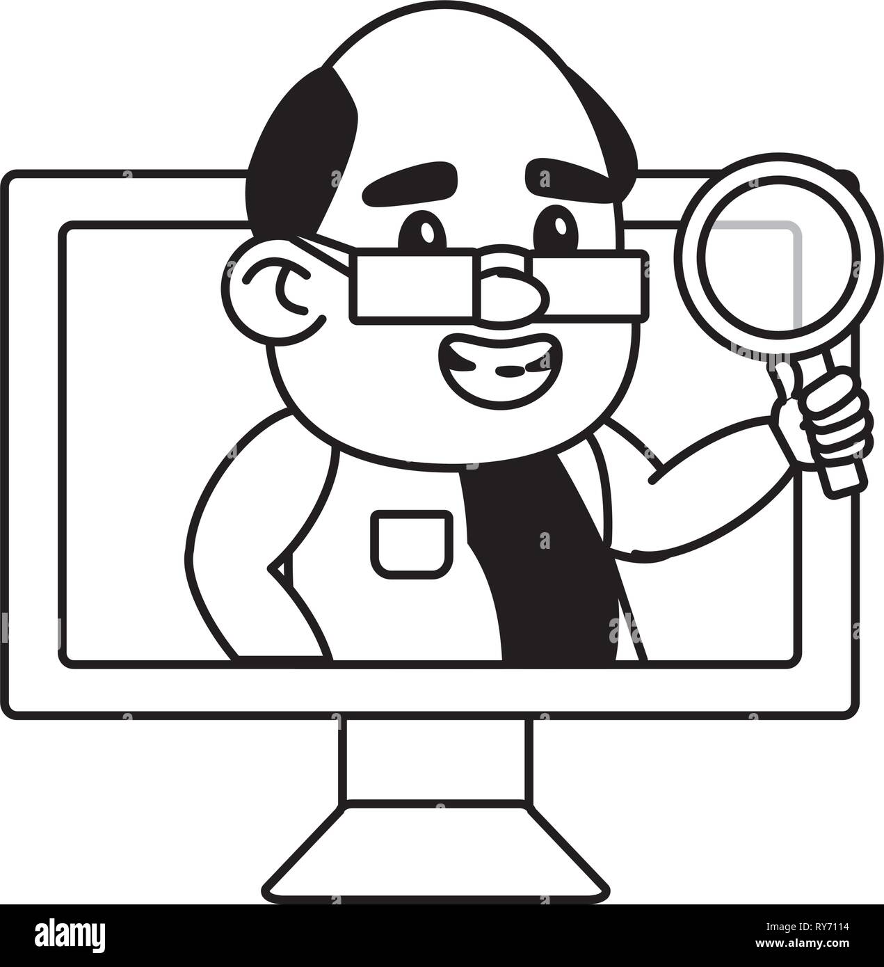 Professor of computer science Stock Vector Images - Alamy