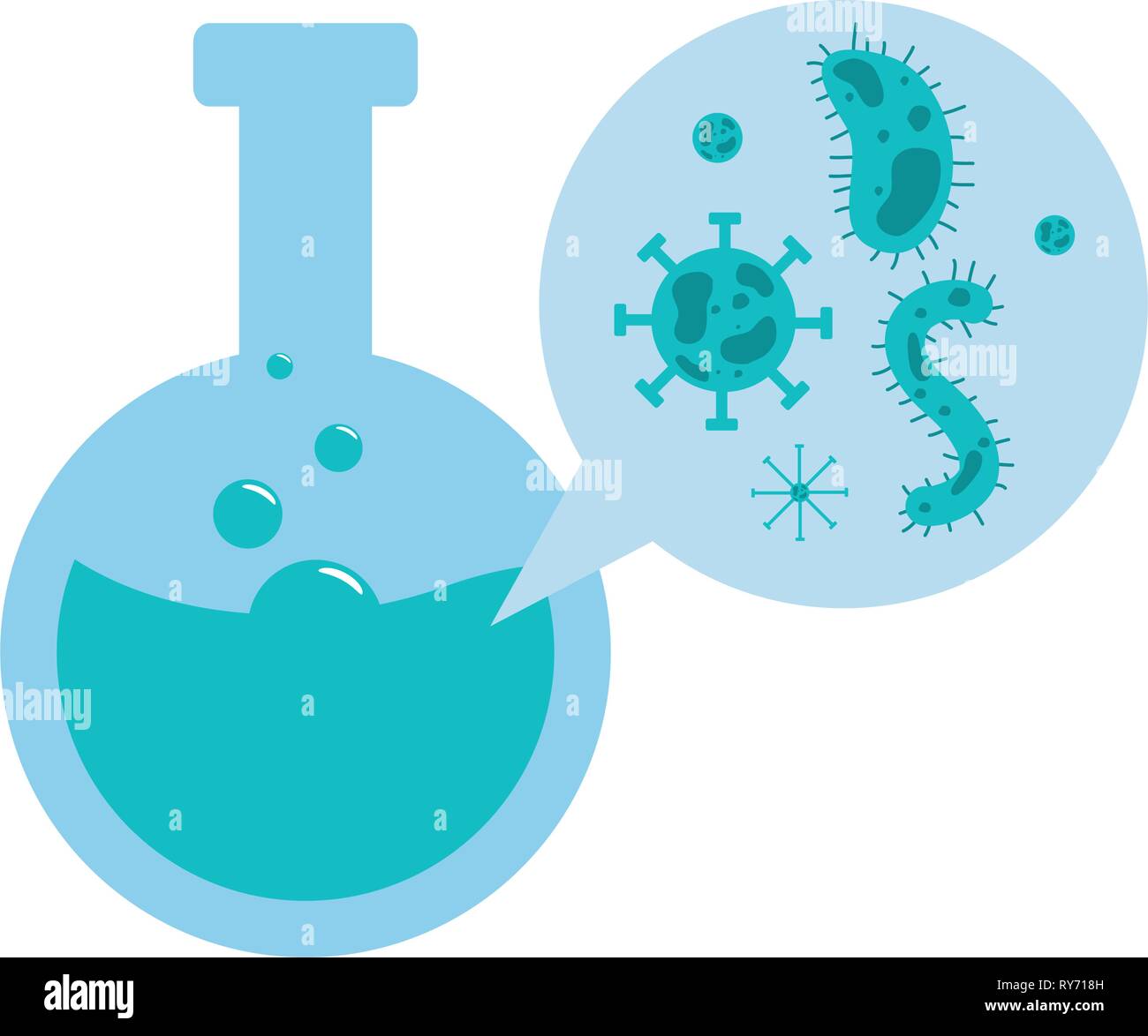 test tube virus cells science Stock Vector Image & Art - Alamy