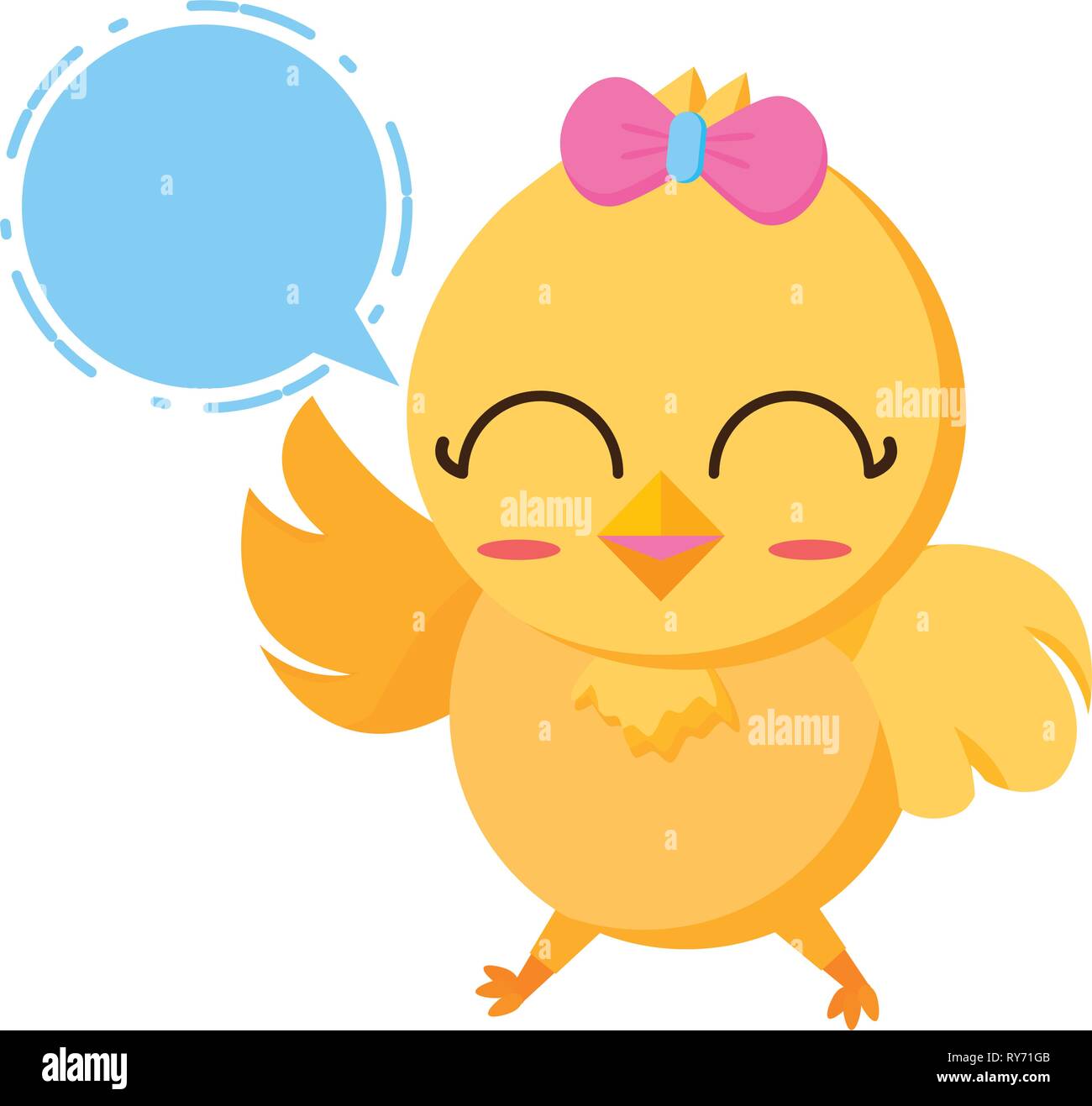 cute chick female cartoon Stock Vector Image & Art - Alamy
