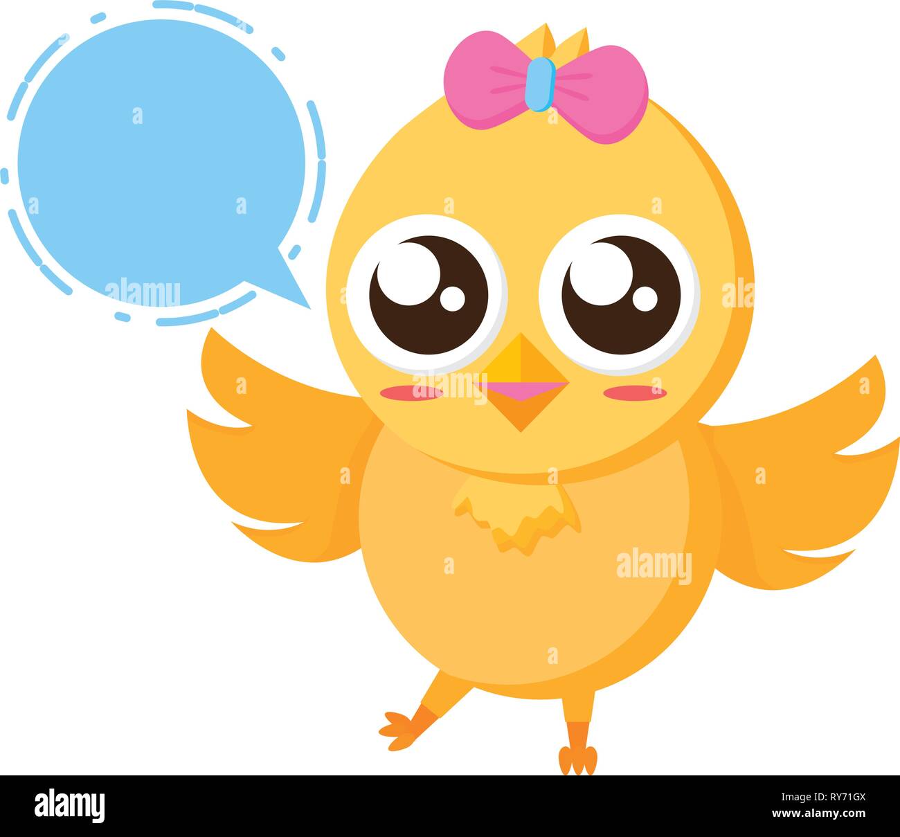 cute chick female cartoon Stock Vector Image & Art - Alamy