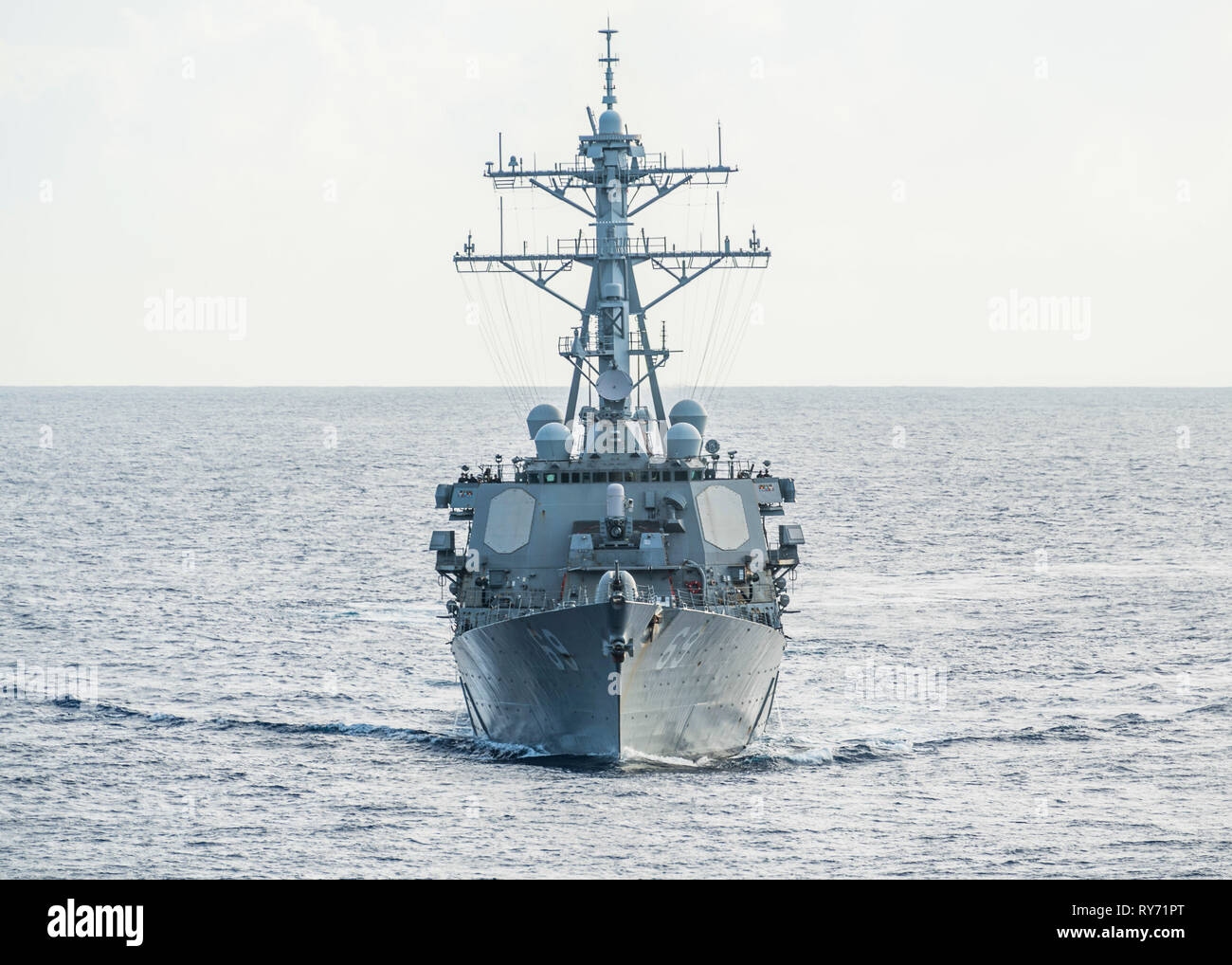 The Arleigh Burke-class guided-missile destroyer USS Milius (DDG 69 ...