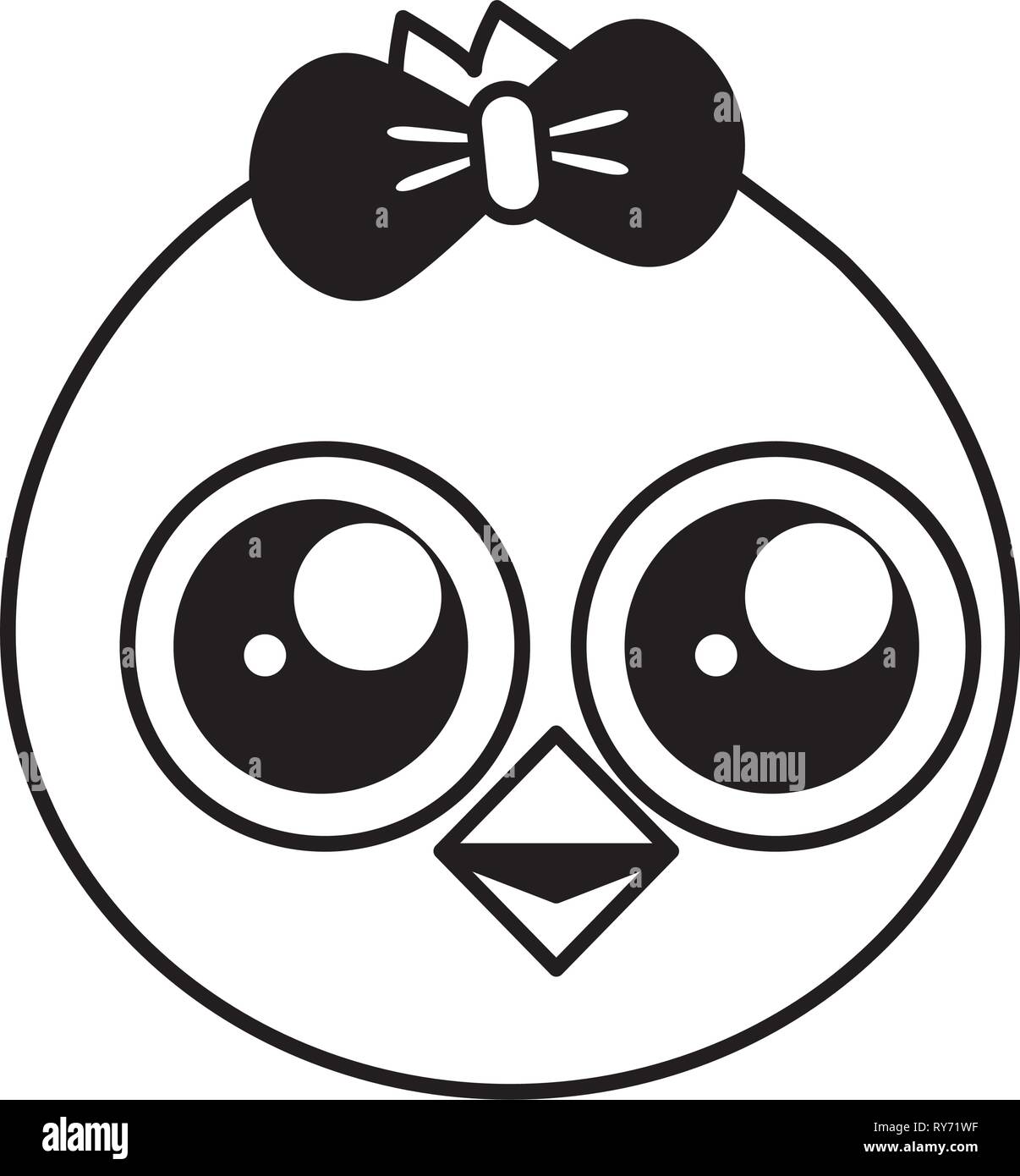 cute chick female cartoon Stock Vector Image & Art - Alamy