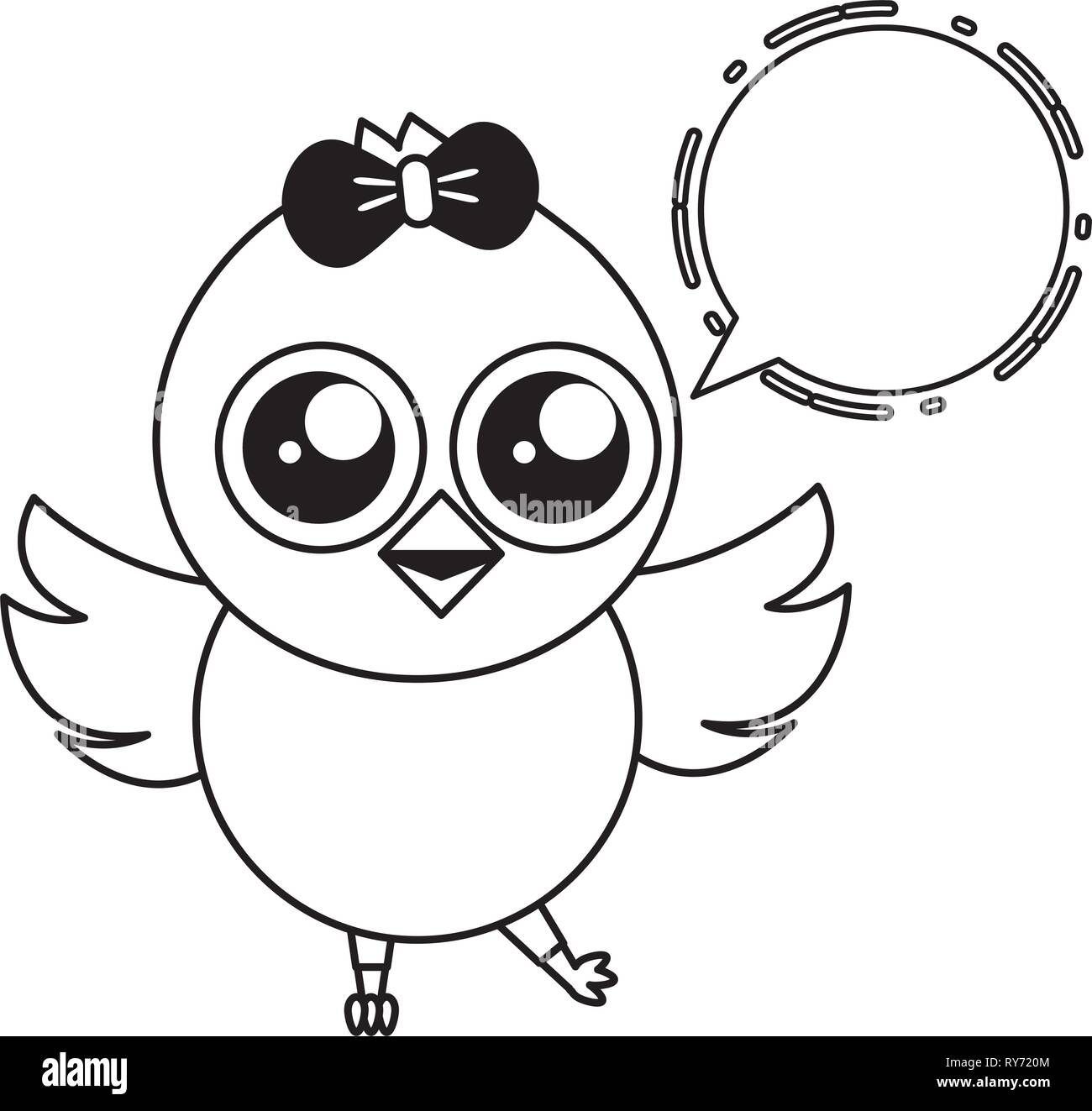 cute chick female cartoon Stock Vector Image & Art - Alamy