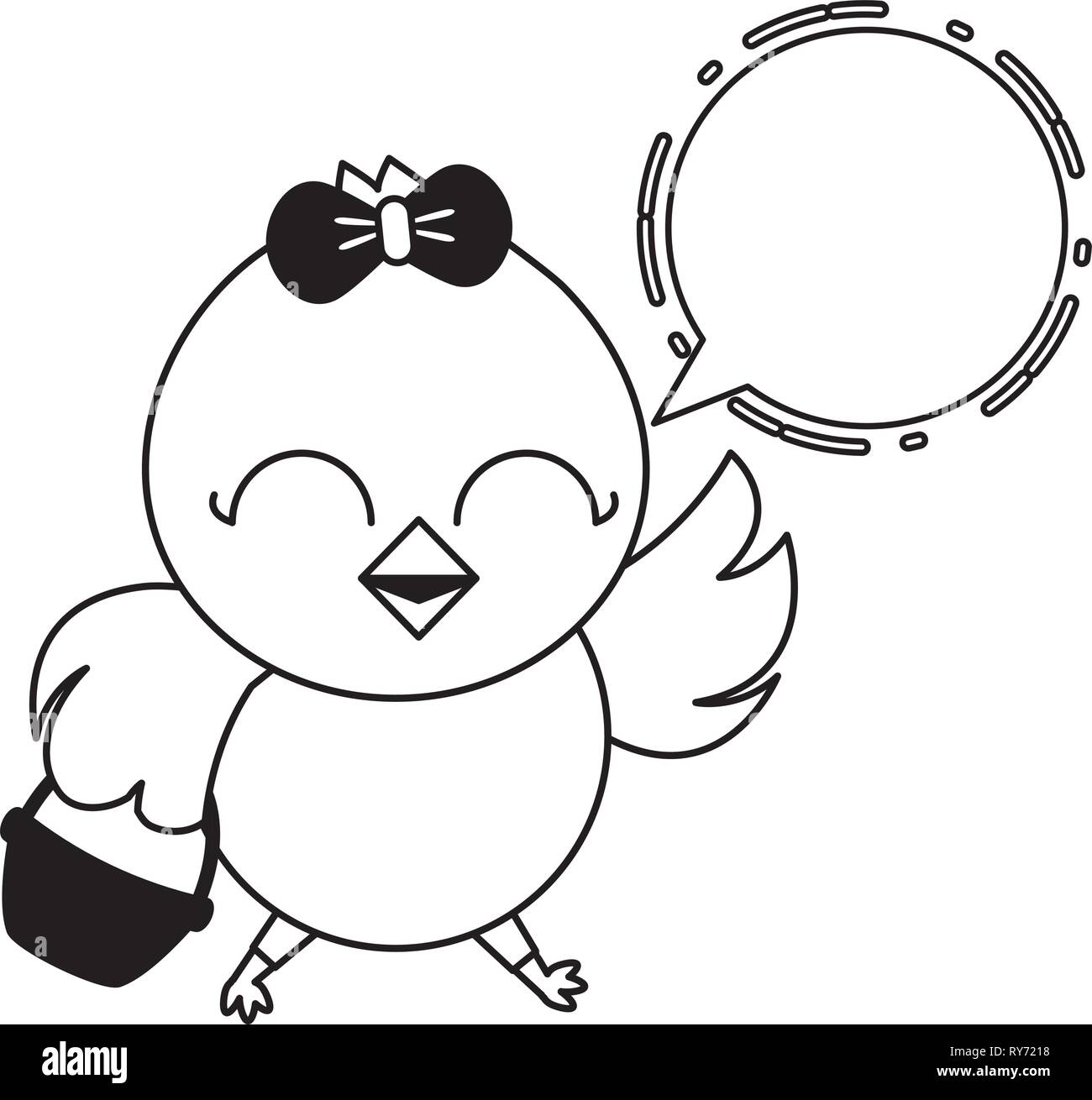 cute chick cartoon Stock Vector Image & Art - Alamy