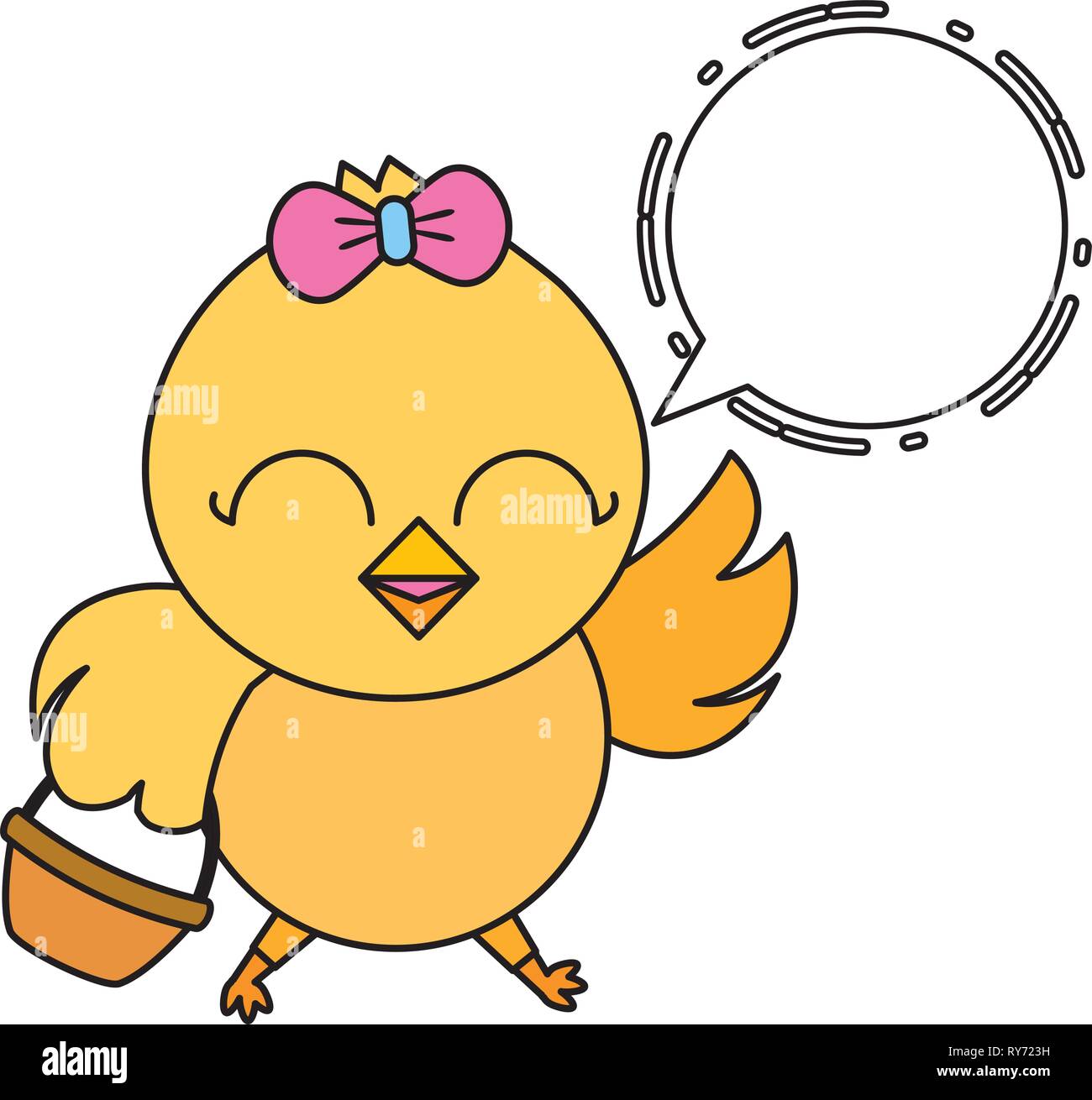 cute chick cartoon Stock Vector Image & Art - Alamy