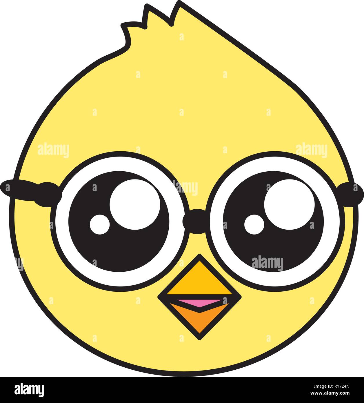 cute chick head Stock Vector Image & Art - Alamy