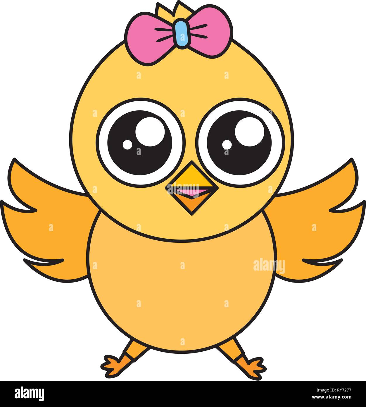 cute chick female cartoon Stock Vector Image & Art - Alamy