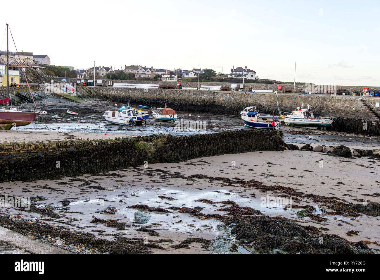 View of Cemaes Bay in Anglesey, Wales, UK. Photo taken on 4th of ...