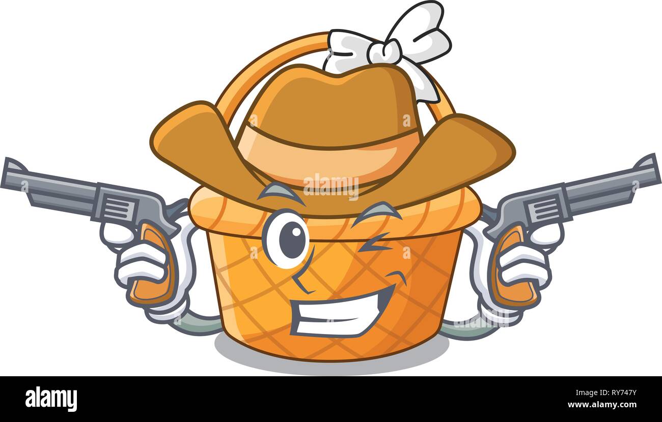 Cowboy easter basket ball in cartoon shape Stock Vector Image & Art - Alamy