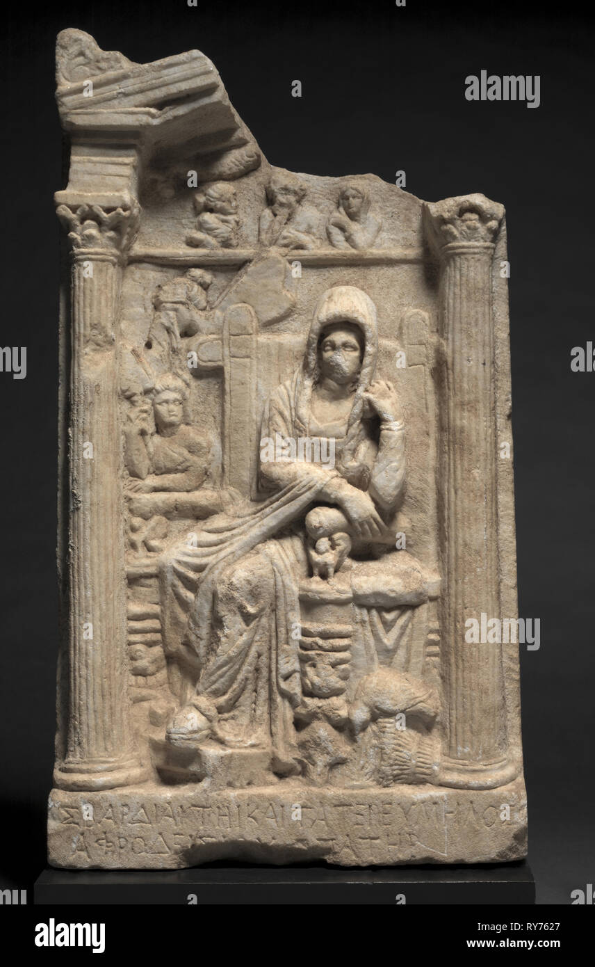Grave Stele (Relief), c. 50 BC. Southern Asia Minor, Pamphylia ...