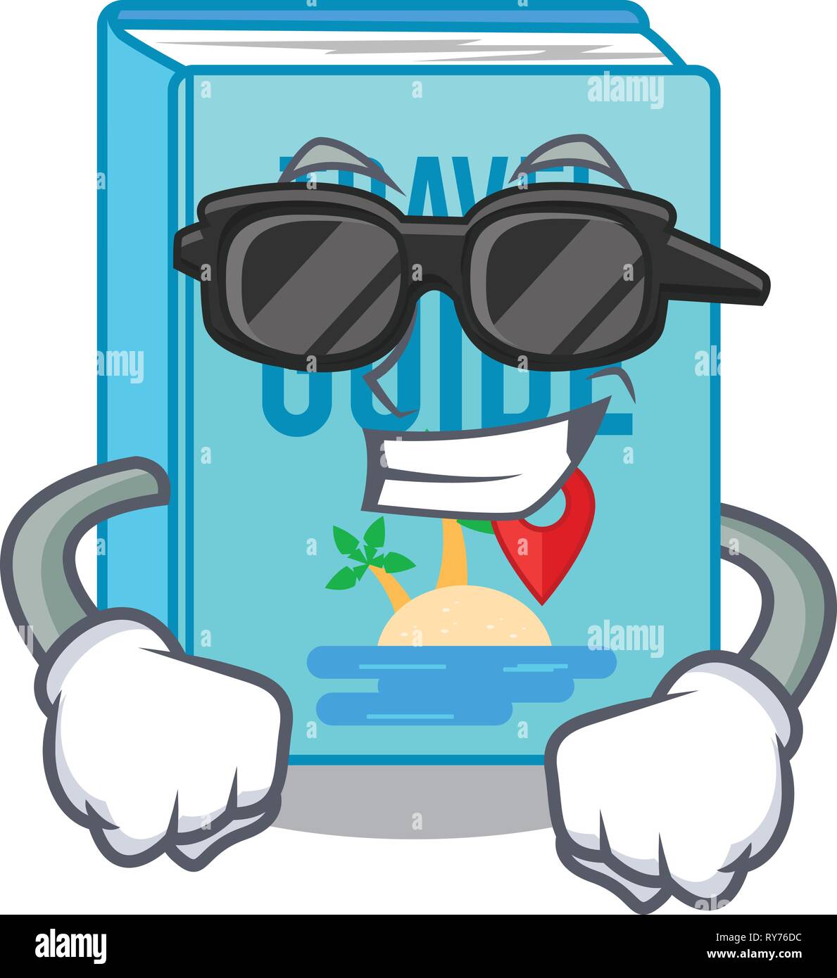 Super cool travel guide book isolated in cartoon Stock Vector Image ...