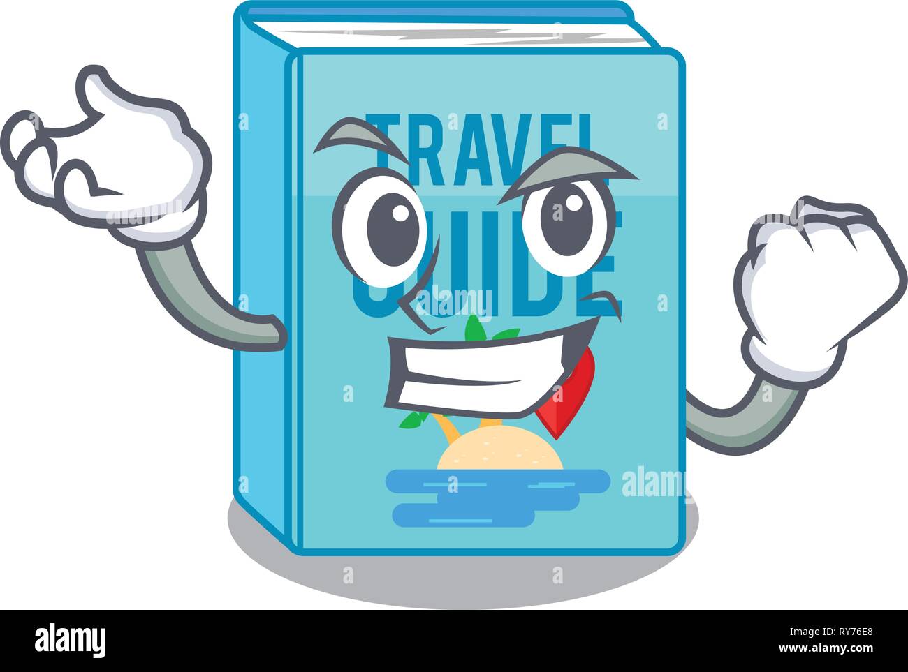Successful travel guide book isolated in cartoon Stock Vector Image ...