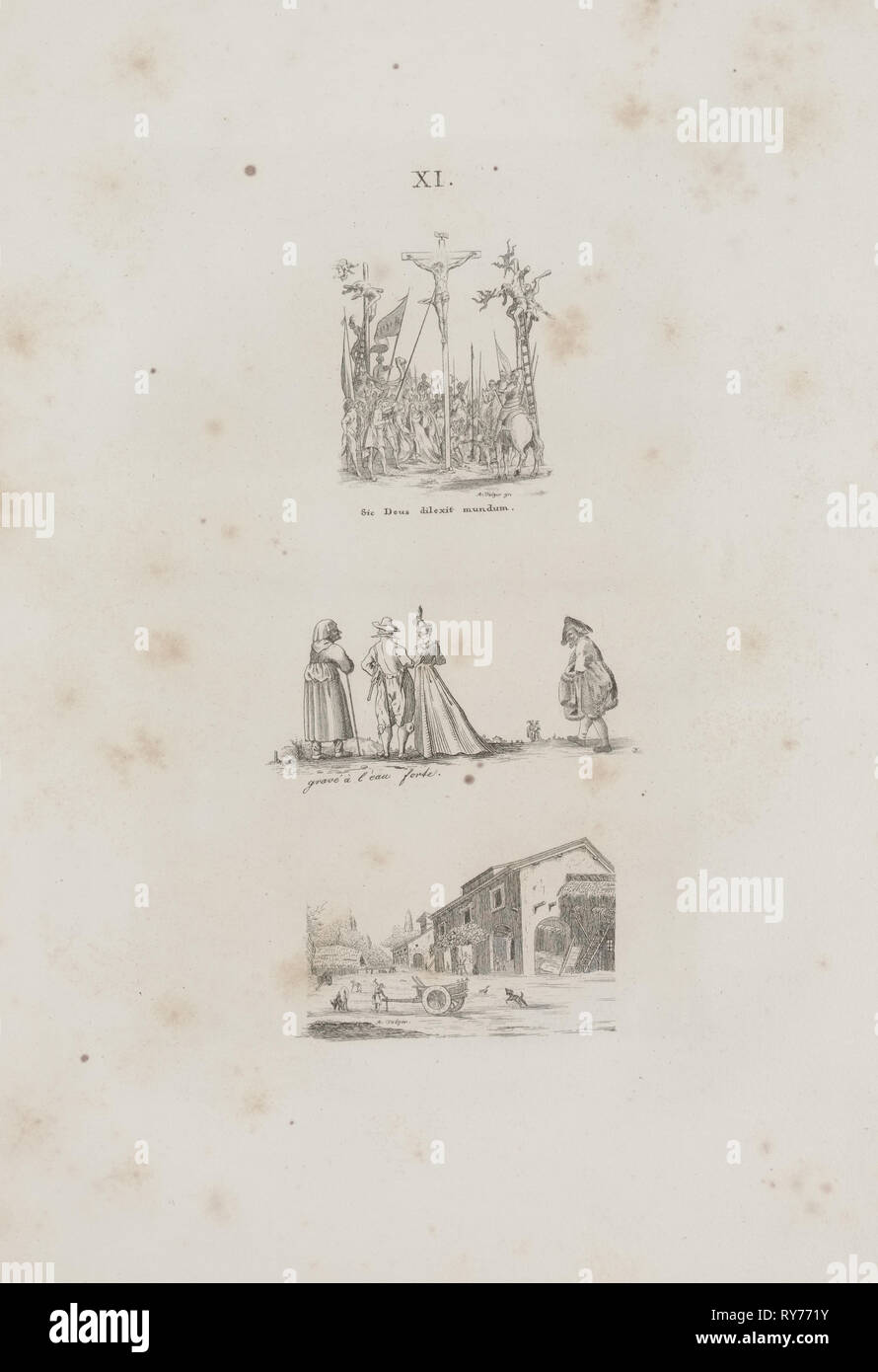 Three engraving examples hi-res stock photography and images - Alamy