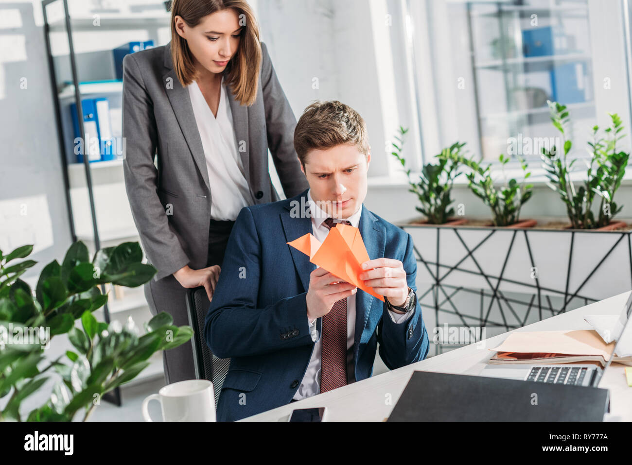 Business people standing shadows hi-res stock photography and images ...