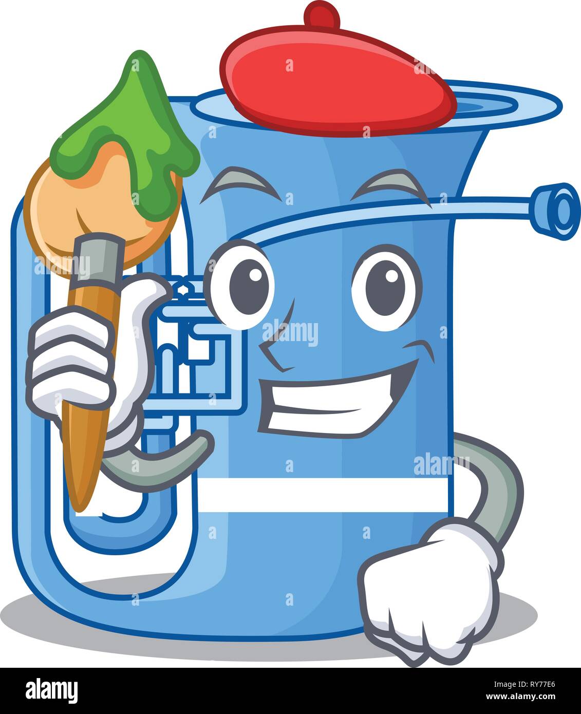 Street performer artist in Stock Vector Images - Alamy