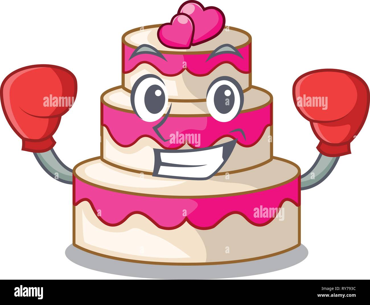 Boxing wedding cake in the character shape Stock Vector Image & Art - Alamy