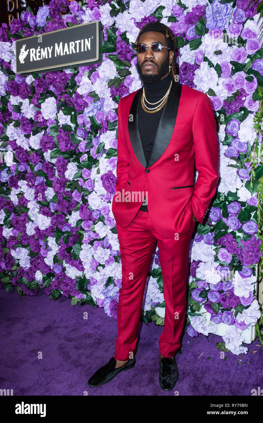 Los Angeles, USA. 24th February 2019. JD Harmon arrives at The Griot ...