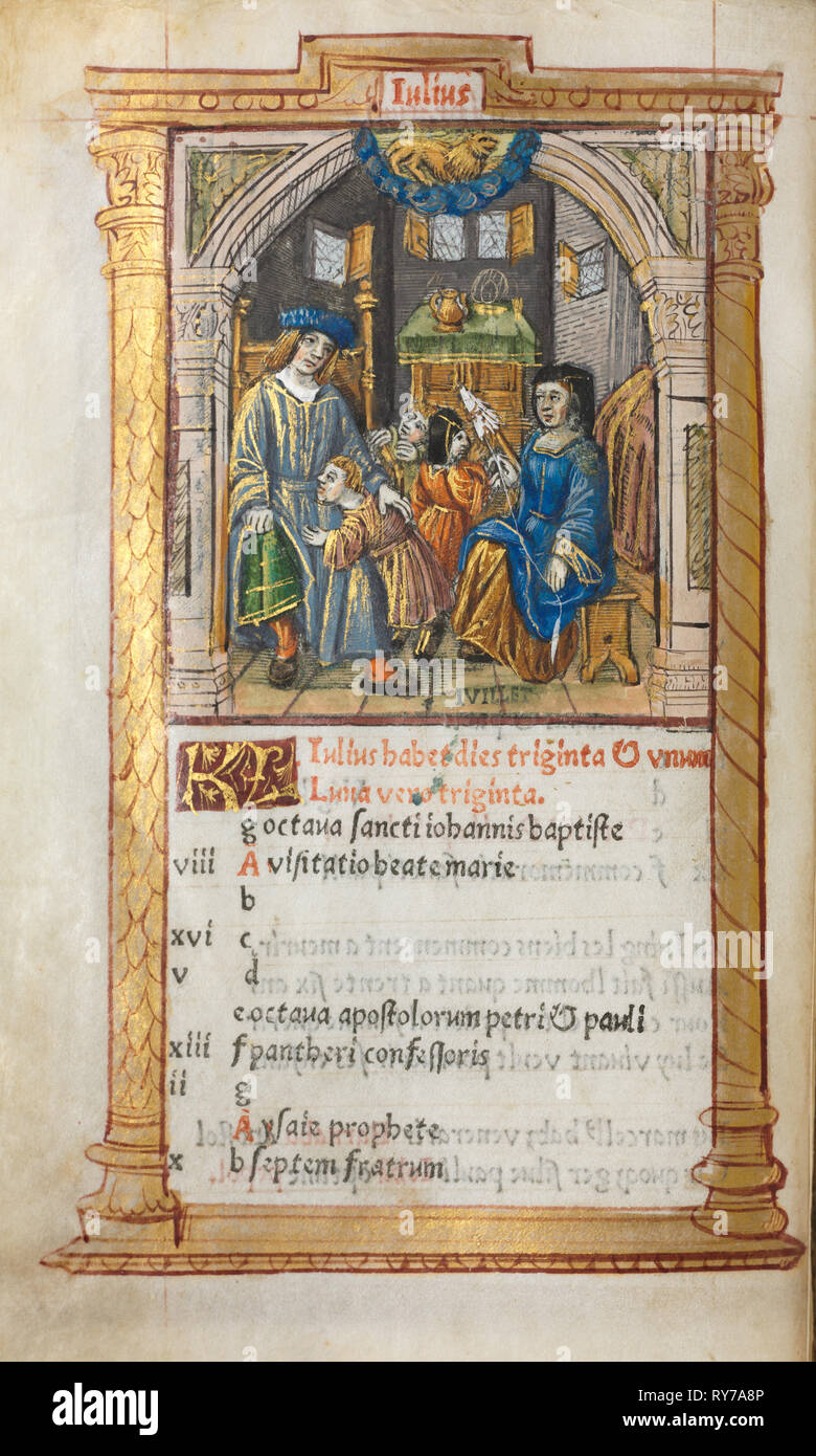 Calendar illustration july hi-res stock photography and images - Alamy