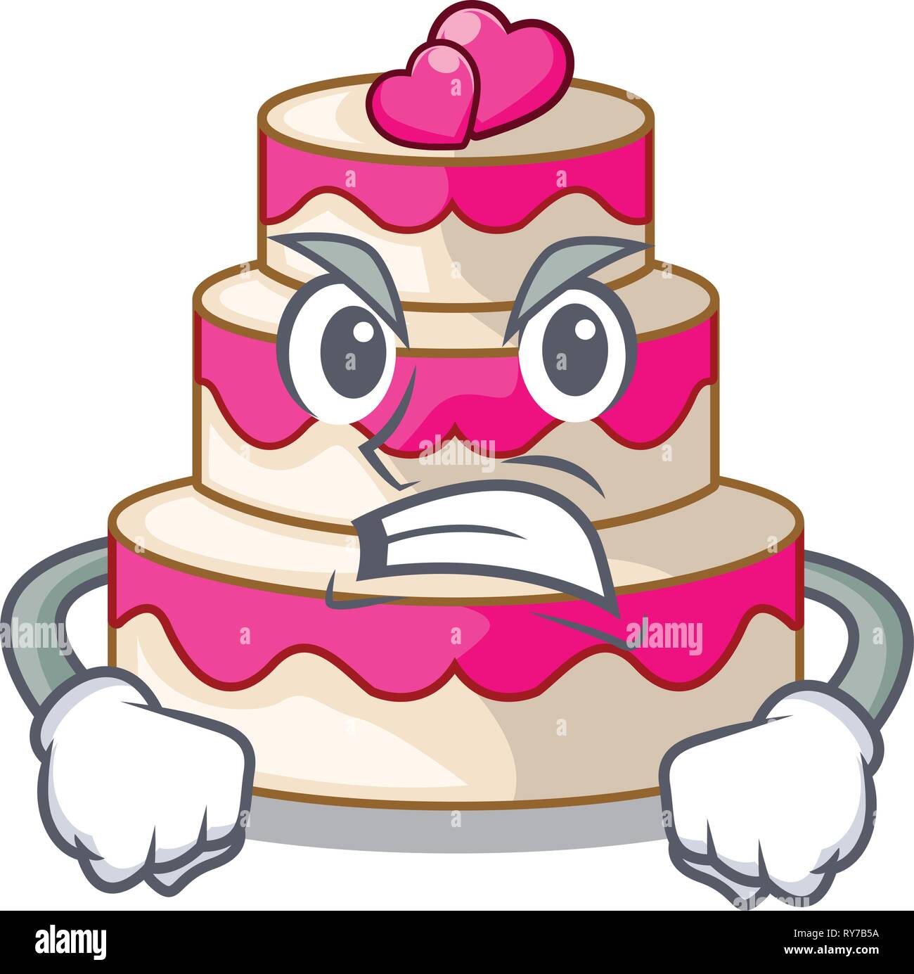 Angry wedding cake in a cartoon fridge Stock Vector Image & Art - Alamy