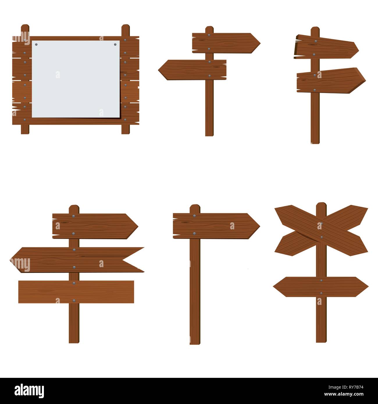 Directional signboards Stock Vector Images - Alamy