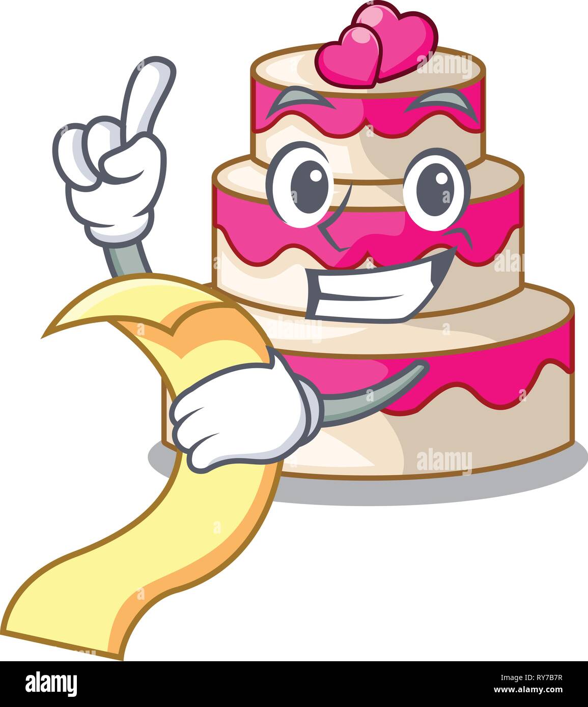 With menu wedding cake in a cartoon fridge Stock Vector Image & Art - Alamy