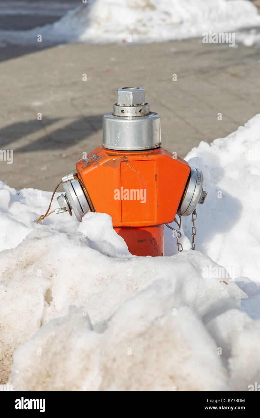 Orange fire hydrant hi-res stock photography and images - Alamy