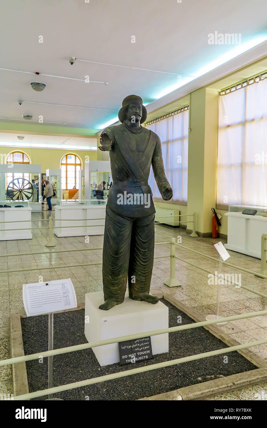 Tehran National Museum of Iran Parthian Nobleman Bronze Statue Stock ...