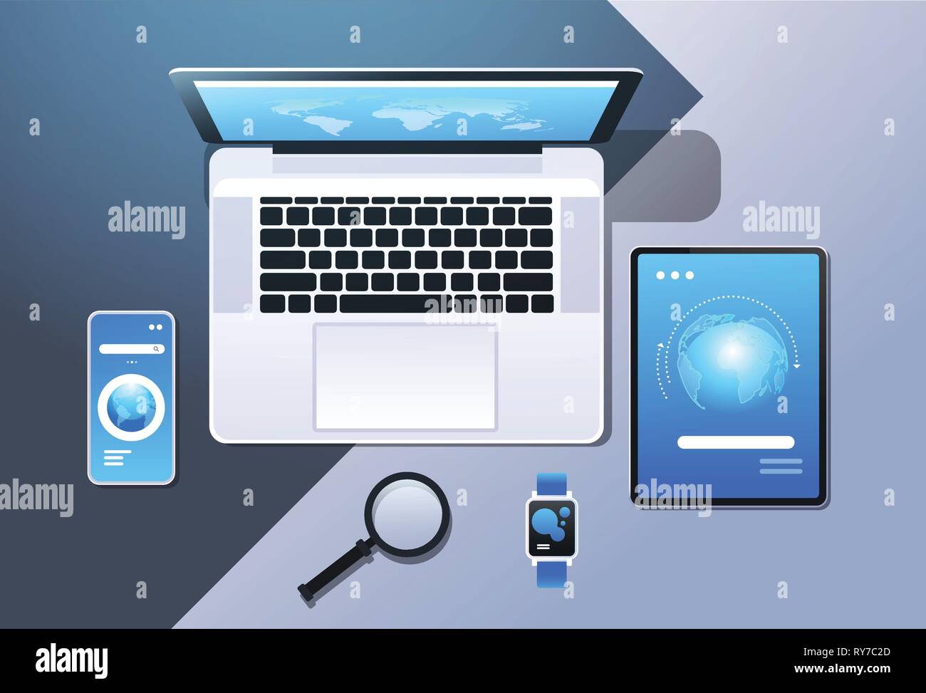 Digital download map hi-res stock photography and images - Alamy