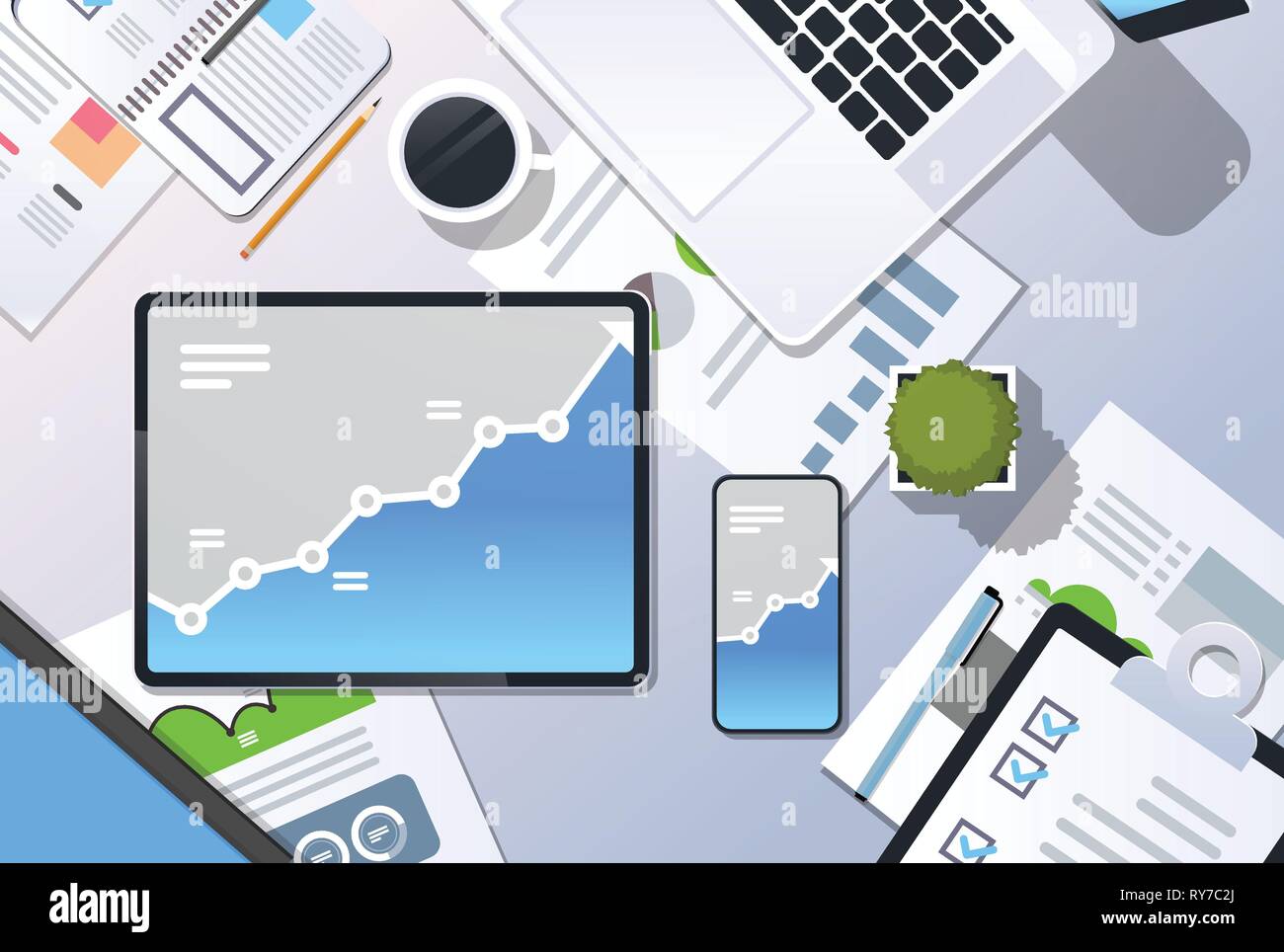 analysis financial graph finance business chart growth concept top ...