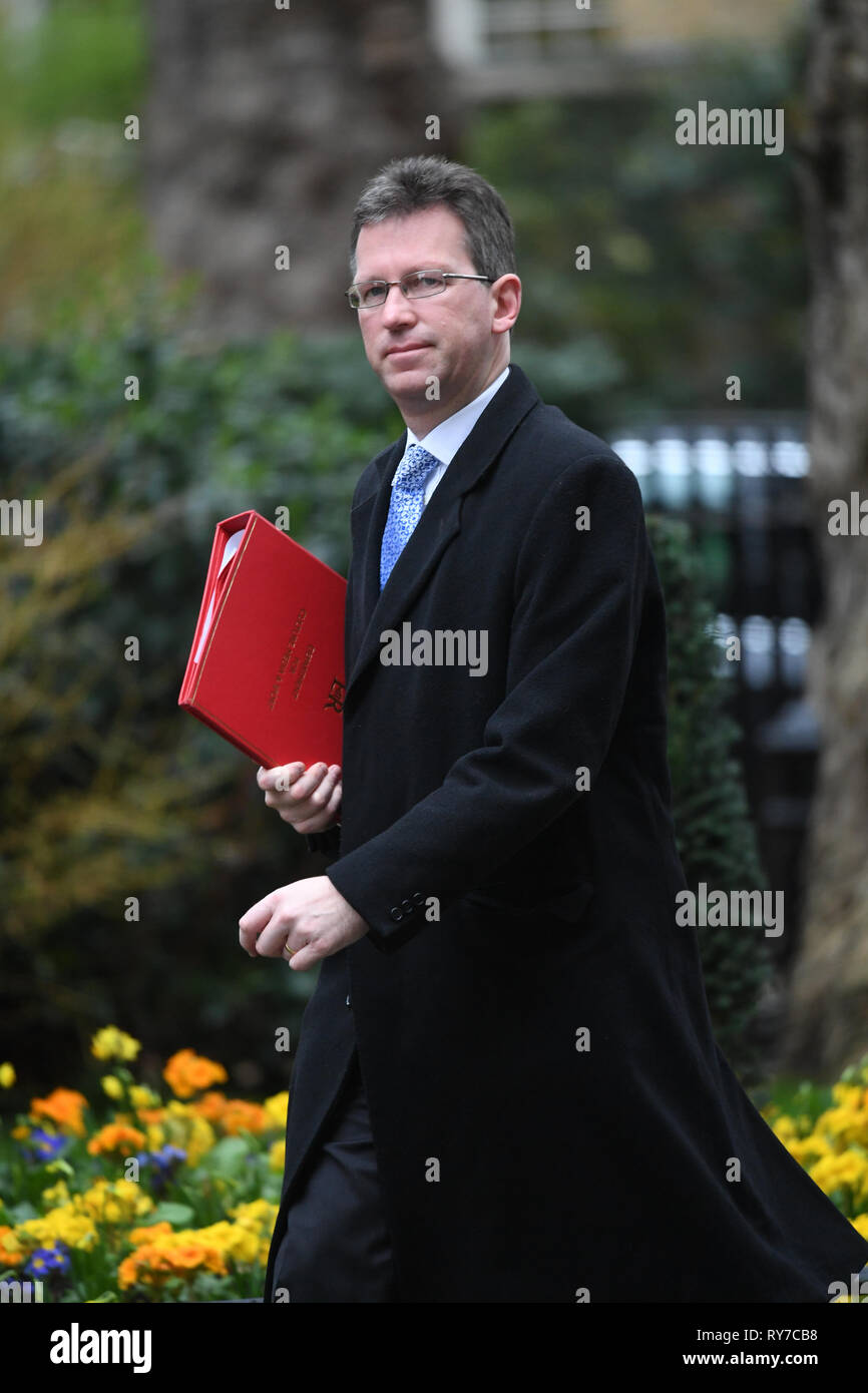 Culture Secretary Jeremy Wright arrives in Downing Street, London, for ...