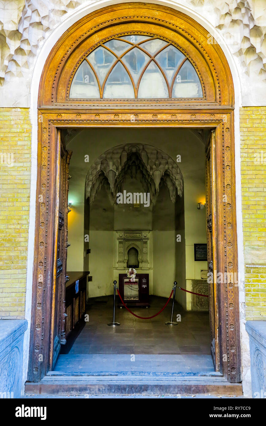 Tehran Masoudieh Palace Open Entrance Doors Front View Stock Photo - Alamy