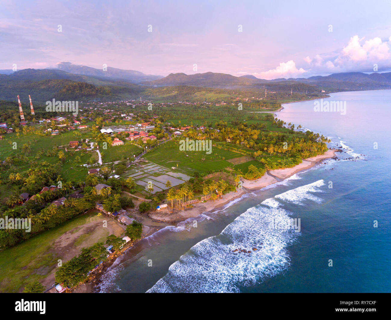 Indian agriculture aerial view hi-res stock photography and images - Alamy