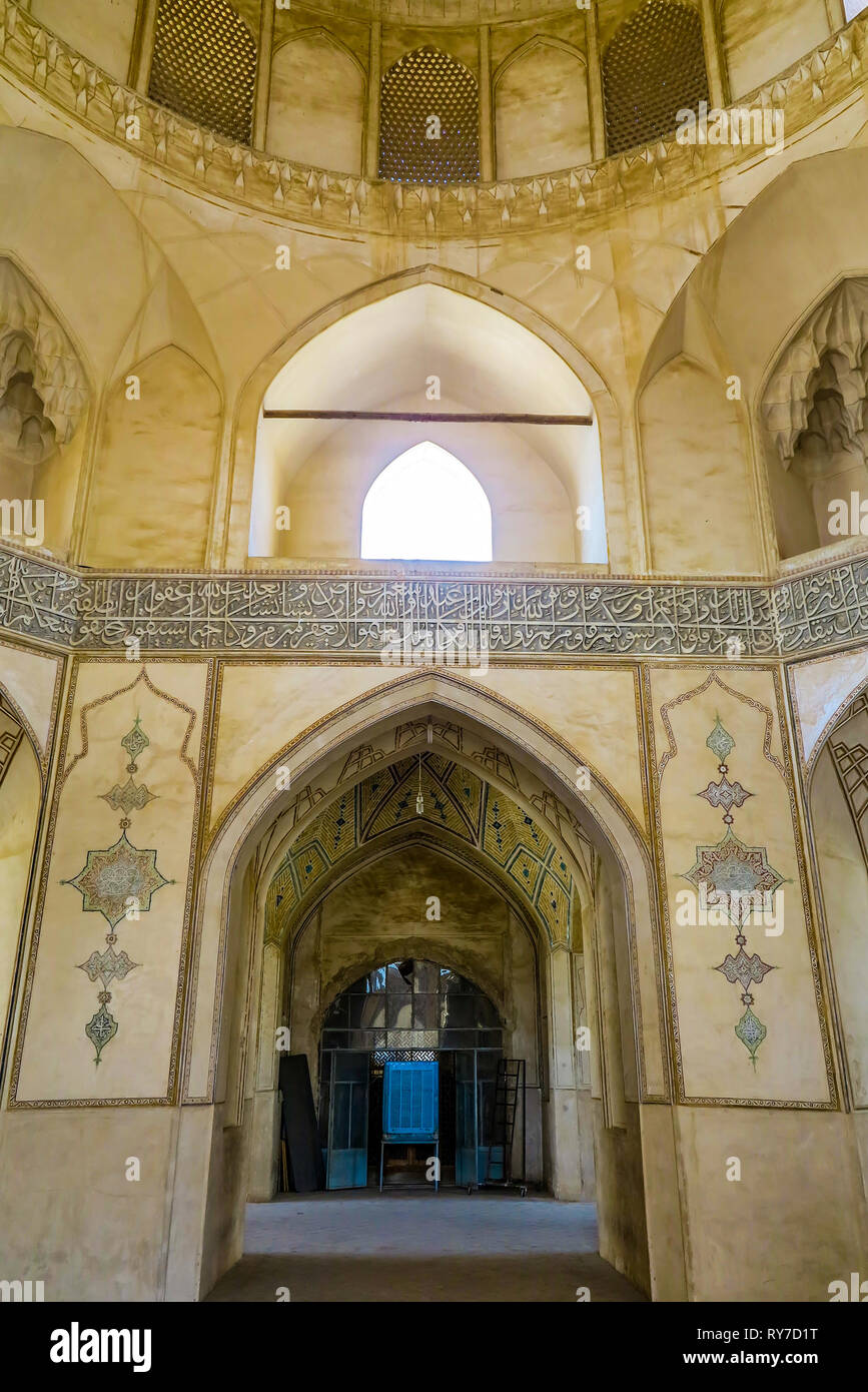 Kashan Agha Bozorg Mosque Interior View Point Stock Photo - Alamy