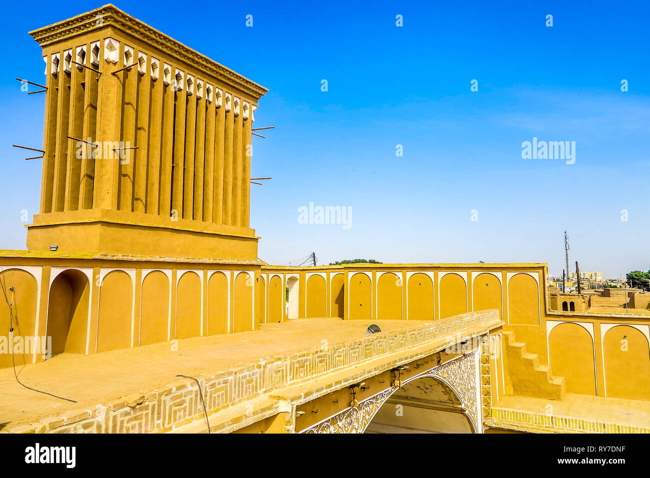 Yazd Traditional Badgir Windcatcher Persian Wind Cooled Water Reservoir ...