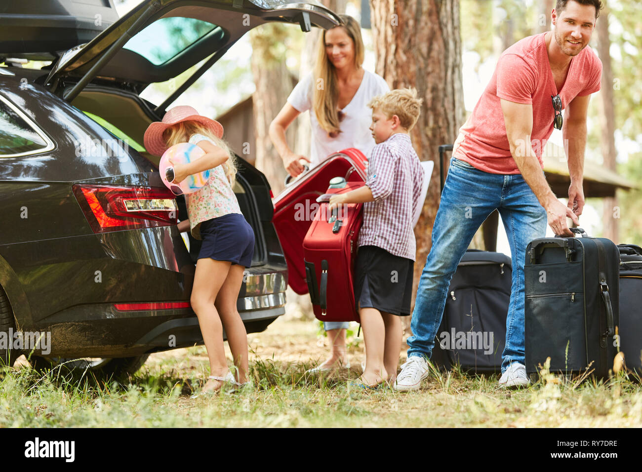Packing For A Trip Car