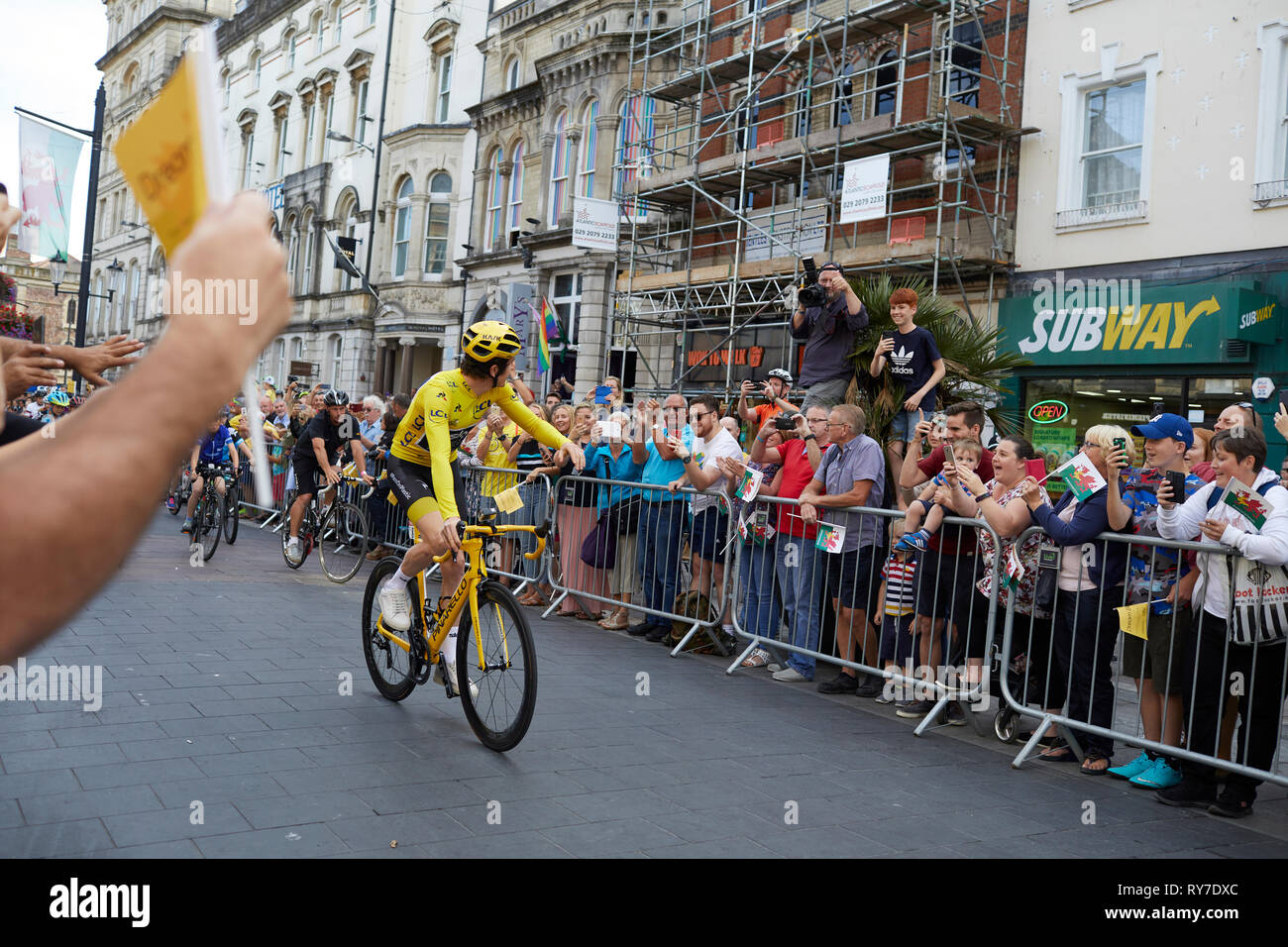 Welcome Home G, a victory parade in Cardiff for Tour de France cycling ...
