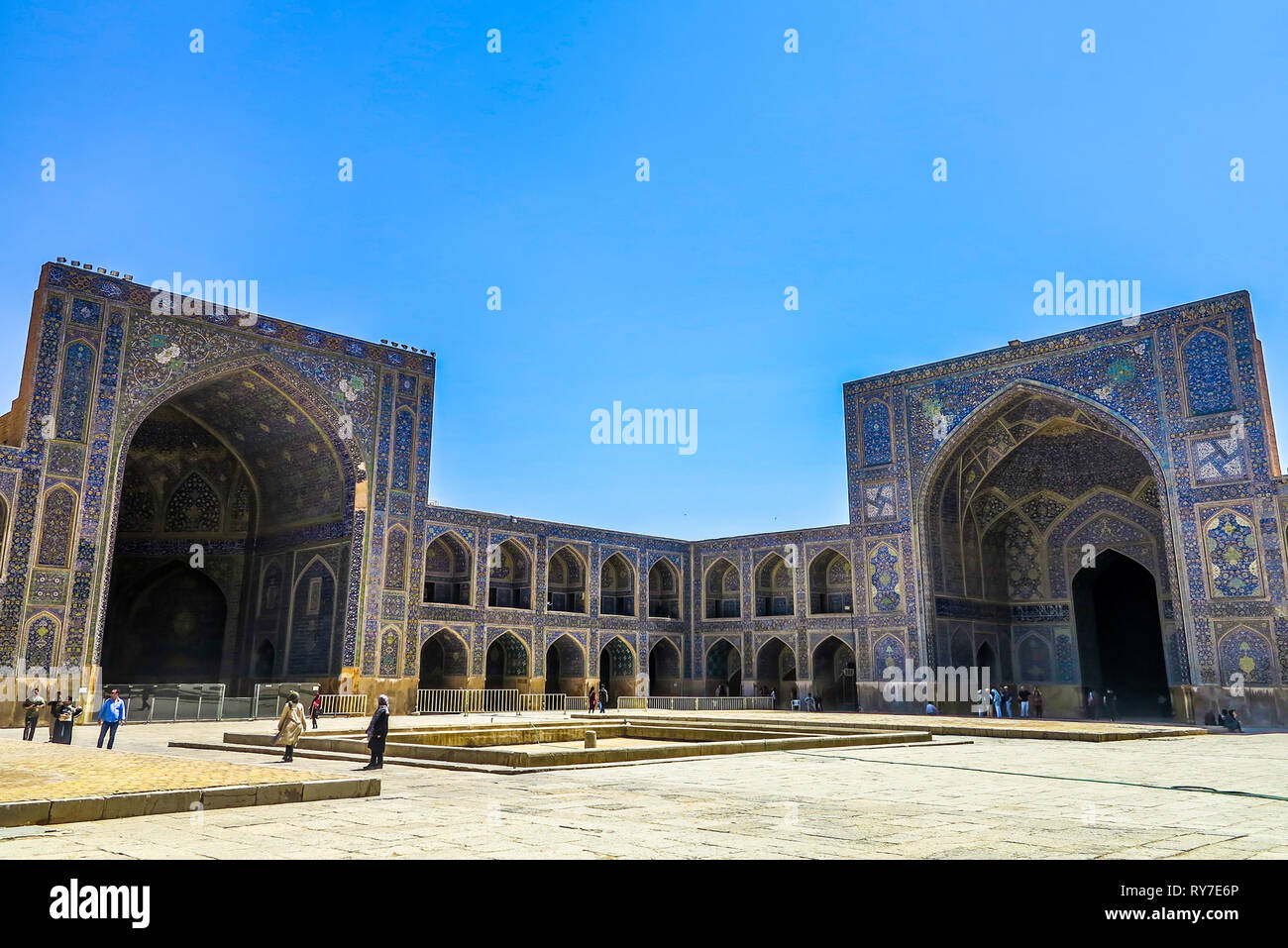 Isfahan Masjed-e Jadid-e Abbasi Shah Great Royal Mosque Two Madrasa ...