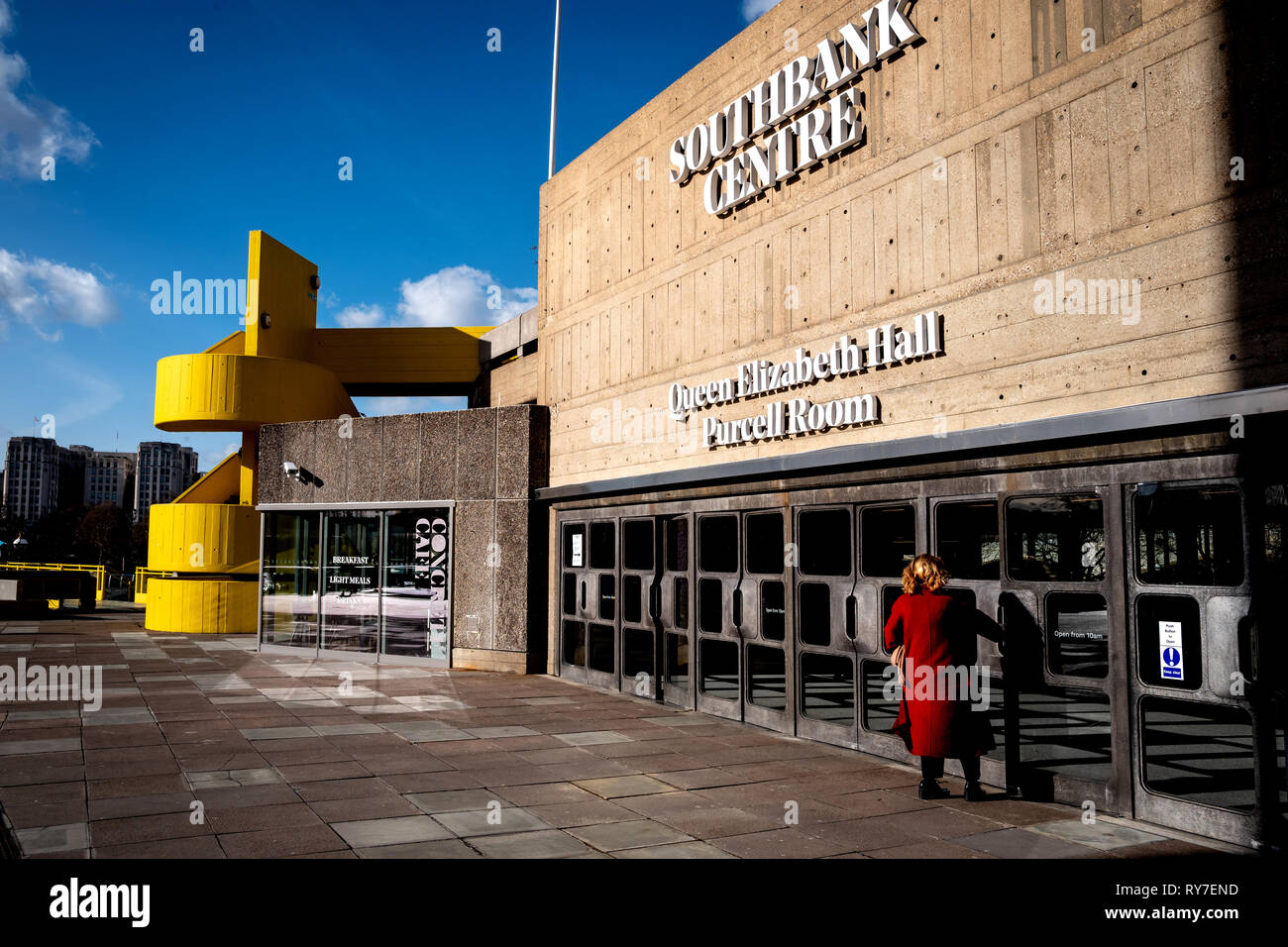 The Southbank Centre entrance to Queen Elizabeth Hall and Purcell Rooms ...
